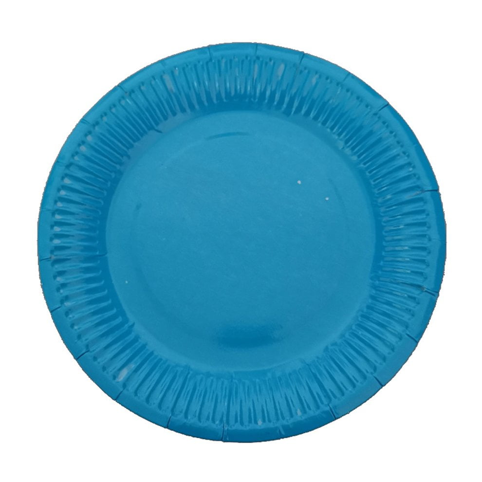 10Pcs Disposable Paper Plate Birthday Party Circle Plate Fruit Plate ...