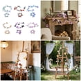 AOOOWER 2Pieces Silk Fabric Butterfly Vine Hoop For Door Wall Desktop ...