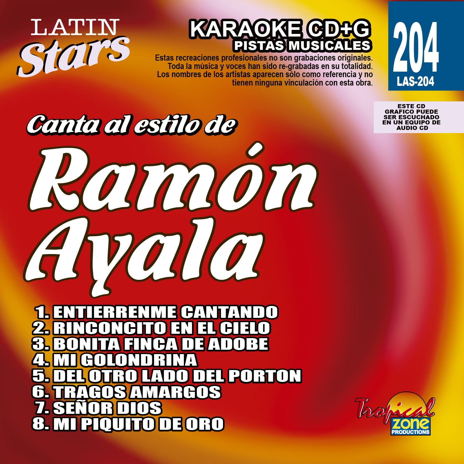 Ramon Ayala - Karaoke Latin Stars 204 - CD - Walmart.com
