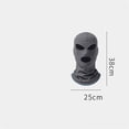 3 Hole Full Face Hood,Solid Color Soft Fabric Winter Windproof Full ...
