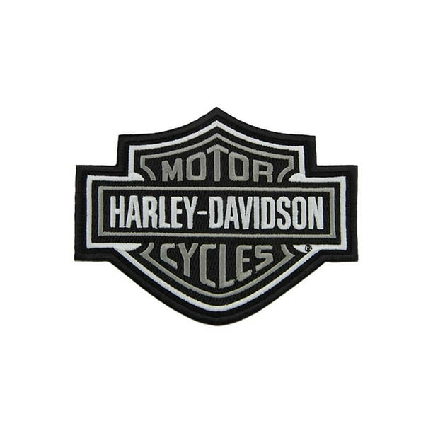 Grey Harley Patch Harley-Davidson 9.25 Inch Embroidered Bar & Shield ...