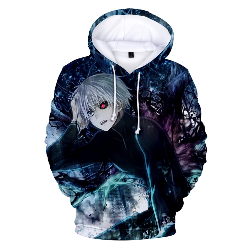 Tokyo Ghouls Anime 3D Printed Hoodie Luffy Pullover Sweatshirt Hoodies ...