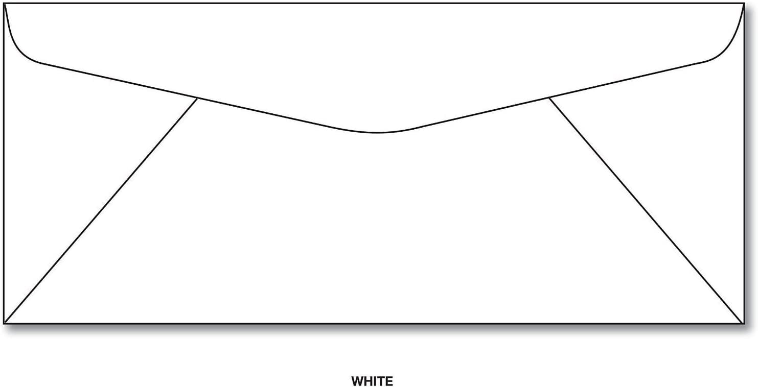 #9 (3 7/8 X 8 7/8) Regular White Envelopes, 24lb white wove stock (50 ... #9 (3 7/8 X 8 7/8) Regular White Envelopes, 24lb white wove stock (50 ...