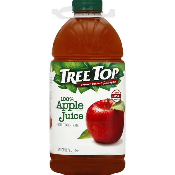 Tree Top 100% Apple Juice, 1 Gallon - Walmart.com - Walmart.com
