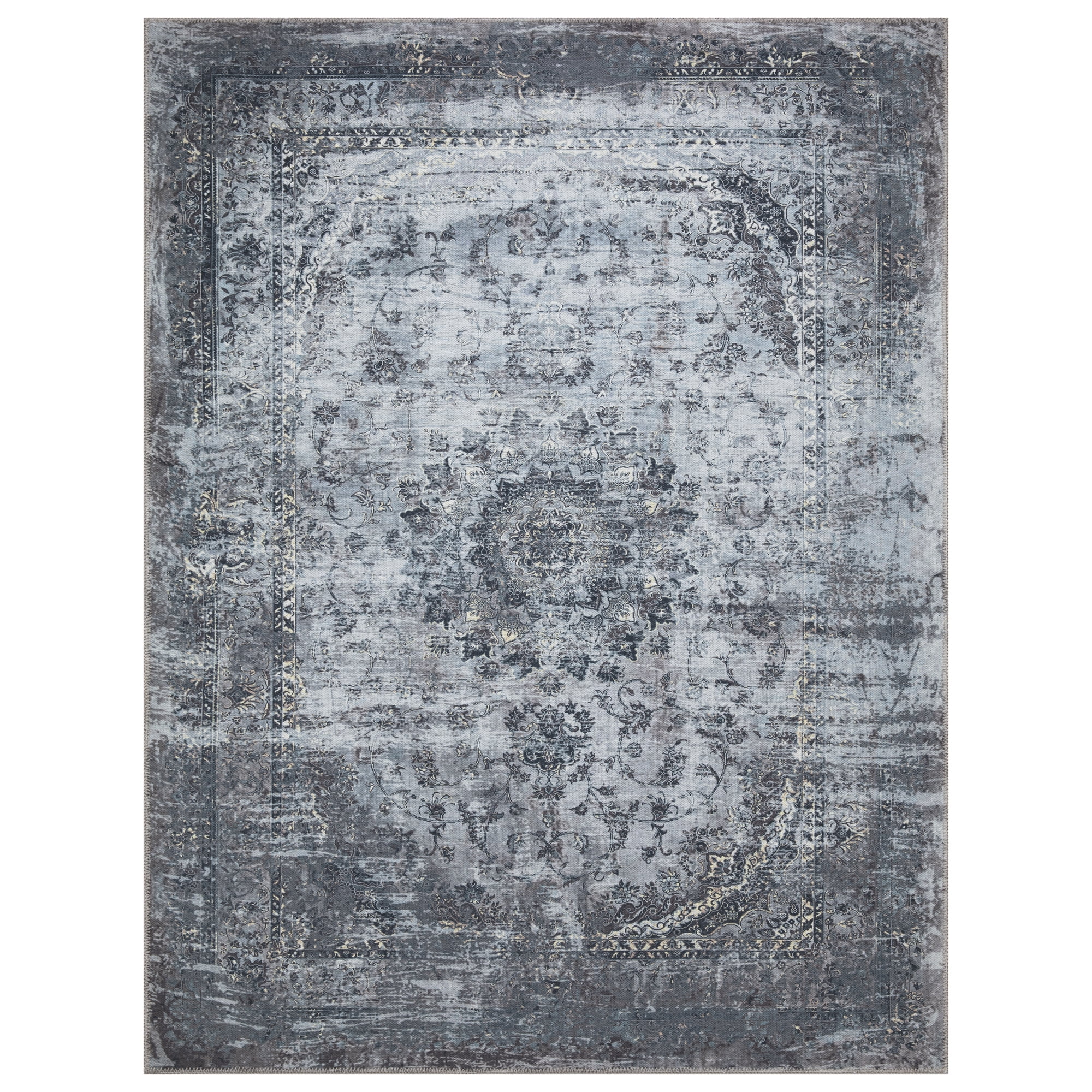 Ottomanson Machine Washable Cotton 5x7 Flatweave Area Rug for Living ...