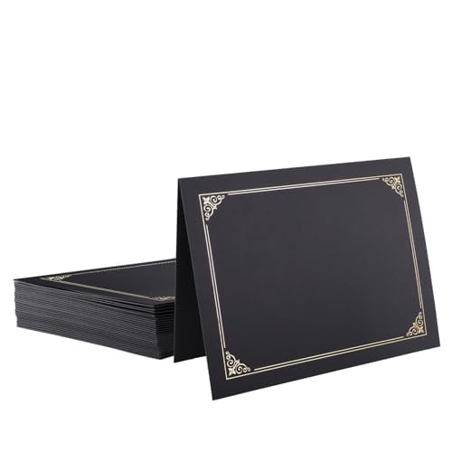 suituts 25 Pack Certificate Holders, Black Diploma Holders, Documents ...