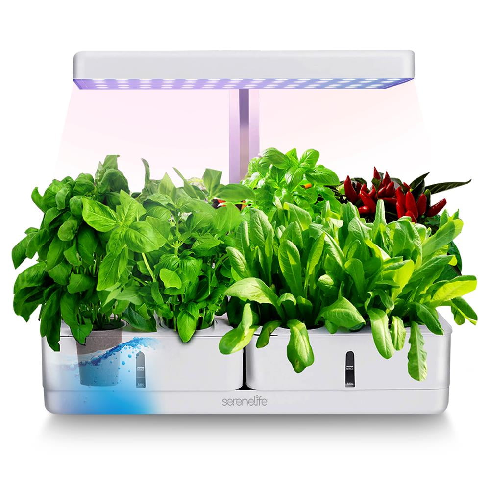 SereneLife Smart Indoor Garden - LED Grow Light with Hydroponic Boxes ...