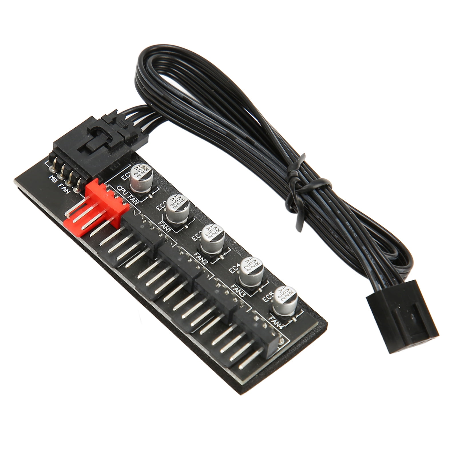 PWM Fan Hub Widely Compatible Flexibility 1 To 5 Way PC Fan Hub for PC ...