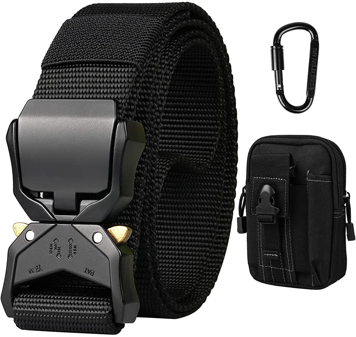 Mens Belt Tactical, Military Style Heavy Duty Nylon Work Belts with ...