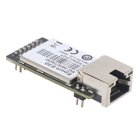 FLAMEEN 128KB Serial To Ethernet Module,Serial To Ethernet Module Plastic RJ45 To TTL Networking ...