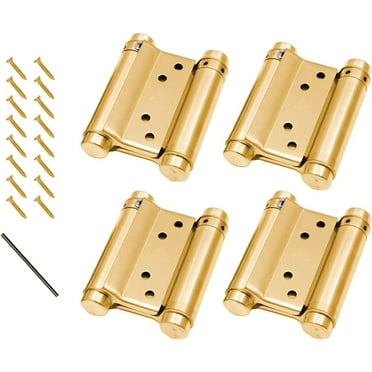 4Pcs 2 Pairs 5" Double Action Spring Hinge Stainless Steel Cafe Saloon ...