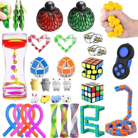 26 Pack Bundle Sensory Fidget Toys Packs, Stress Relief and Anti ...