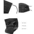 Disposable Black Face Mask 10 PCS 3-Ply Medical Surgical Ear-Loop Mouth ...