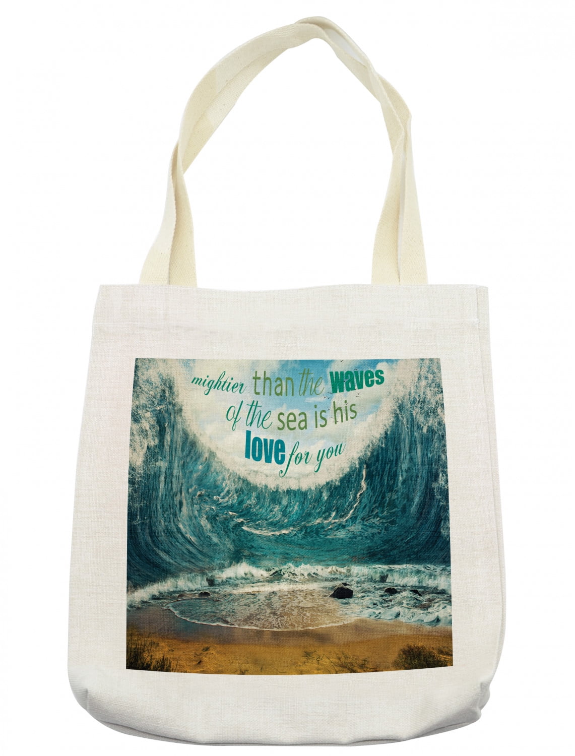 Saying Tote Bag, Valentines Day Themed Composition Love Message and ...