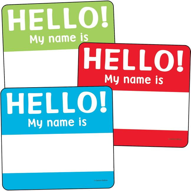 Carson-Dellosa Hello Tags Cut-Outs - Walmart.com