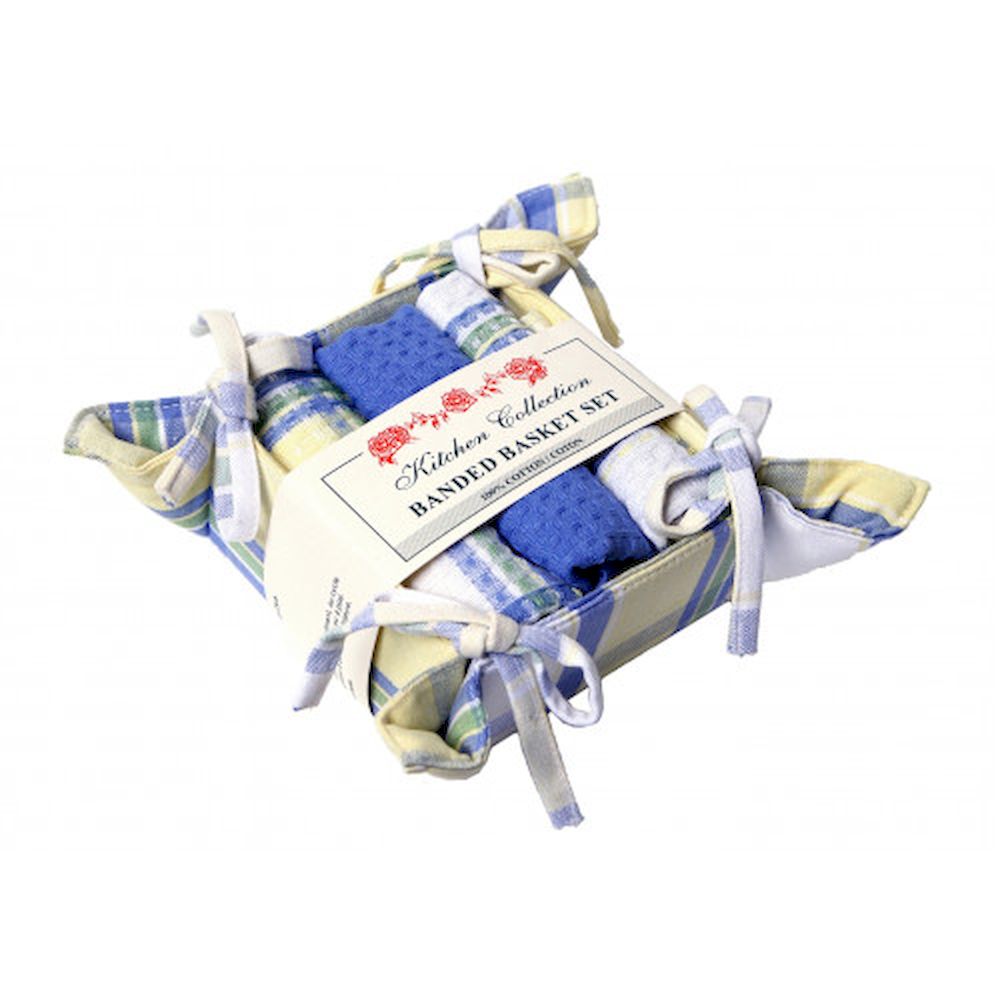 Set Of 4 Cotton - St. Jean Bread Basket Set - Walmart.com