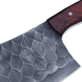 SHARD Hand Forged Carbon Steel Meat Cleaver | 7.5" Chef Butcher Knife ...