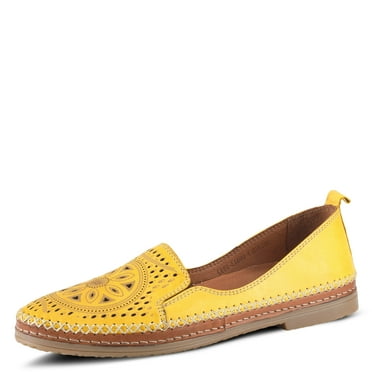 Spring Step Women's Ingrid Perforated Leather Slip-On, Red,10 M US ...