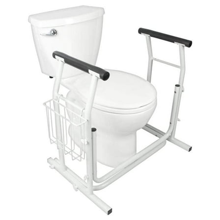 Essential Medical Supply Height Adjustable Free Standing Toilet Safety ...