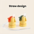 ACDANC 2Pcs Water Bottle Spout Conversion Cap with Straw,Soft Silicone ...