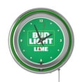 Bud Light Lime 14 Inch Neon Wall Clock - Walmart.com
