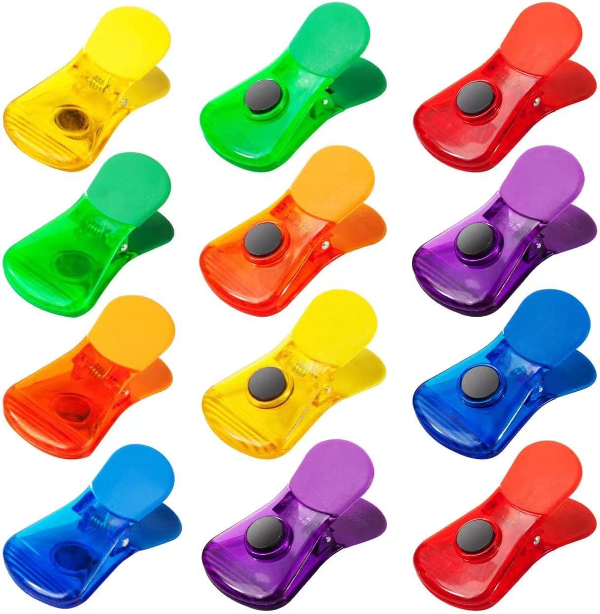12 Pack Chip Bag Clips, Foods Snacks Bag Sealers Clips Grips ...