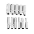 22 Pcs 1 4 Inch Drive Deep Socket Set Hand Tools 6 Point Long Socket Hex Repair Tool