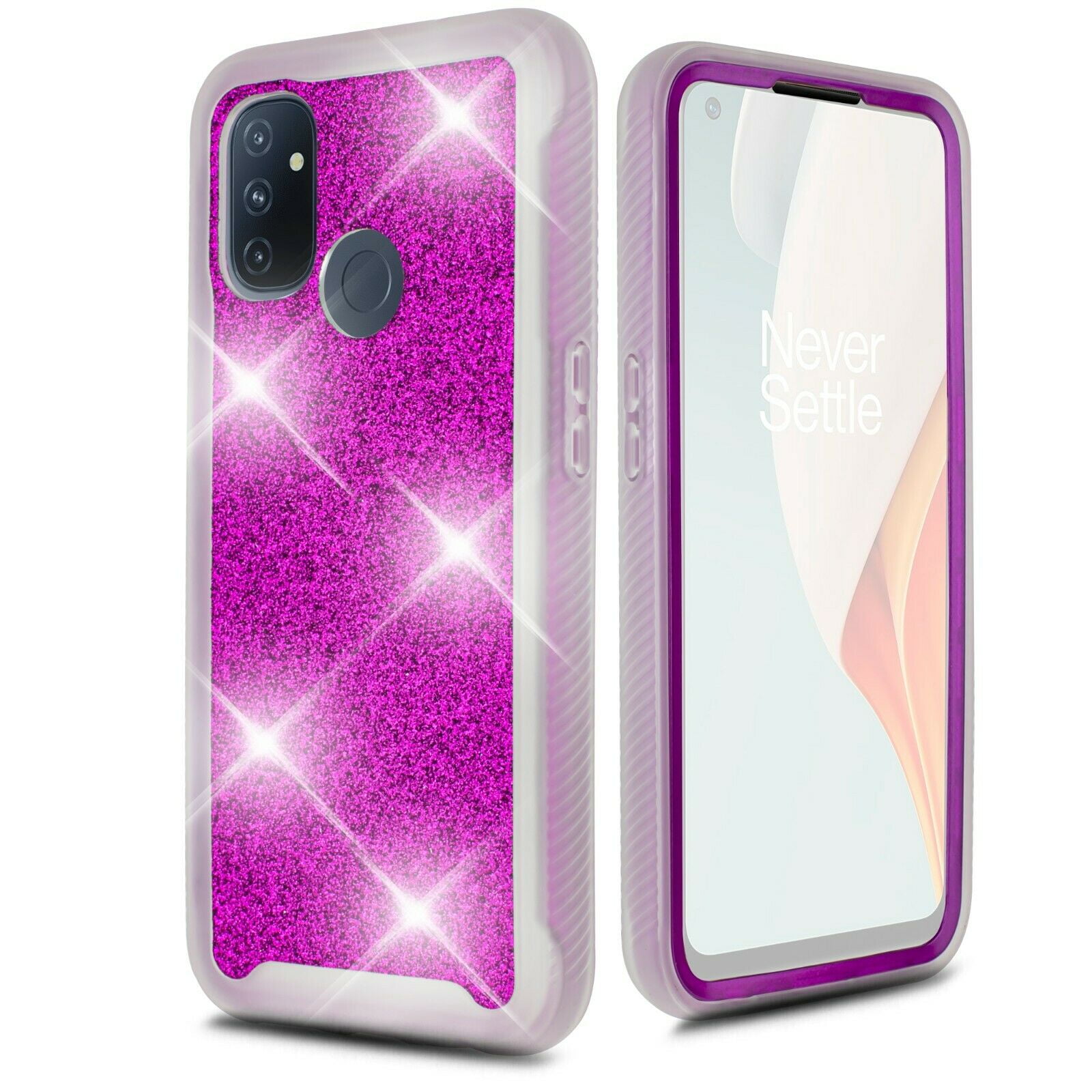 for OnePlus Nord N100 1+Nord N100 Phone Case Glitter Built In Screen ...