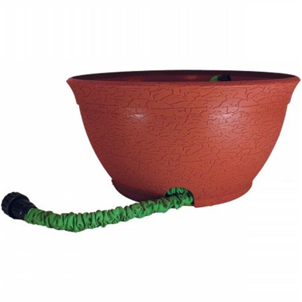 Hose Hider Distressed Pot for Expandable Hose, Terra Cotta - Walmart ...