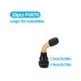 20Pcs 45 Degree Bent PVR50 PVR60 PVR70 Tire Valve Stem Brass Snap-in ...