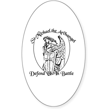 UPC 642139026959 - The Archangel Oval Car Bumper Sticker | upcitemdb.com