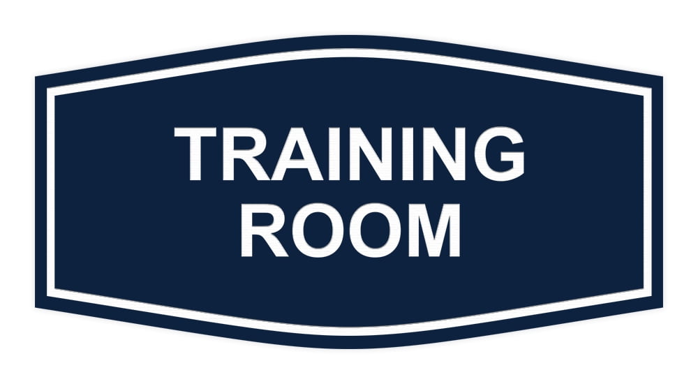 Signs ByLITA Fancy Training Room Sign (Navy Blue / White) - Small ...