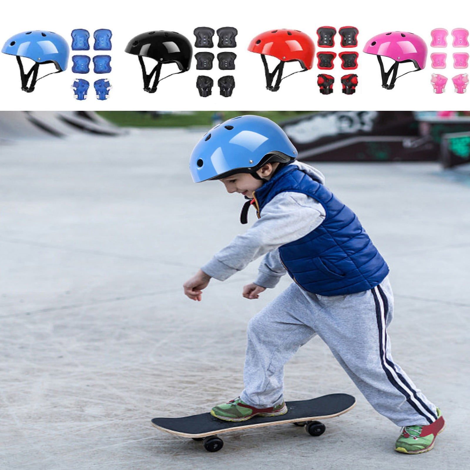 Click here for Sentmoon Helmets Bike Helmet 7pcs/Set Children Kid... prices