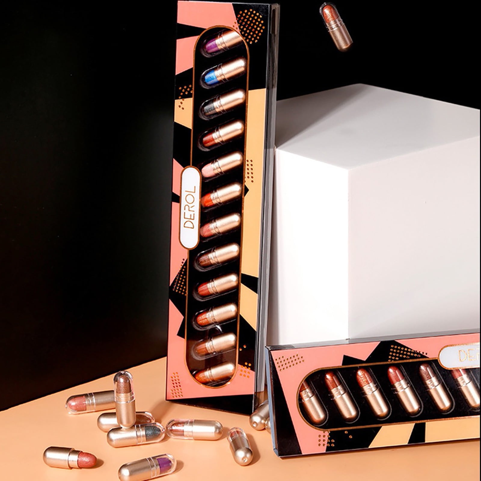 KKCXFJX Clearence Capsule Eye Shadow Plate Easy-to-Color Mashed ...