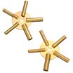 LARGE - 2pc Universal 5 Prong Brass Clock Key for Winding Clock, ODD ...