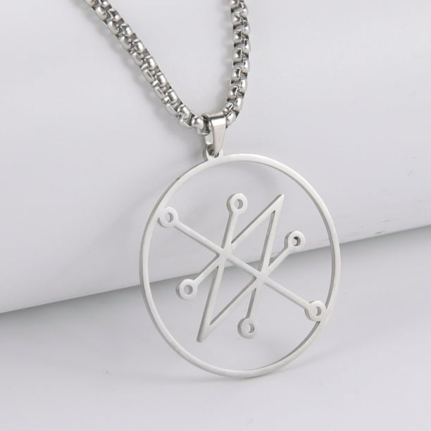 TEAMER Azazel Sigil Pendant Necklace Demonic Symbol Sign Jewelry ...