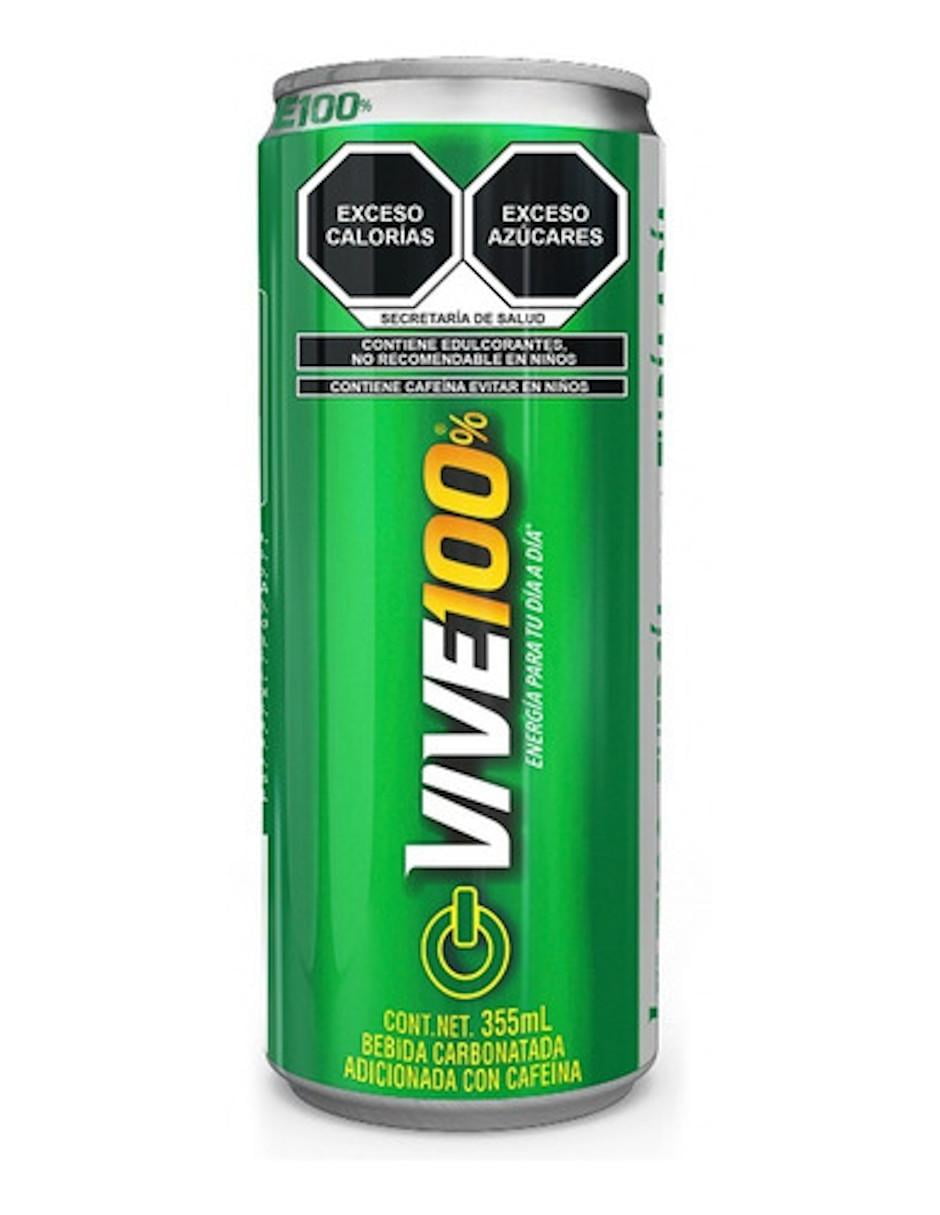 Pack de 24 Bebida Energizante vive 100% de 355ml Vive 100% 355ml | Bodega Aurrera en línea