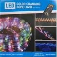 Intertek 18ft LED Rope Light with 180 Multicolor LEDs, 8 Color Settings ...