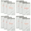 Walmart 12 Pack Customizable Spiral Bound Notebooks, Small Pocket Size ...