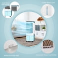 4-in-1 Evaporative Air Cooler with 12L Water Tank, Portable Swamp ...