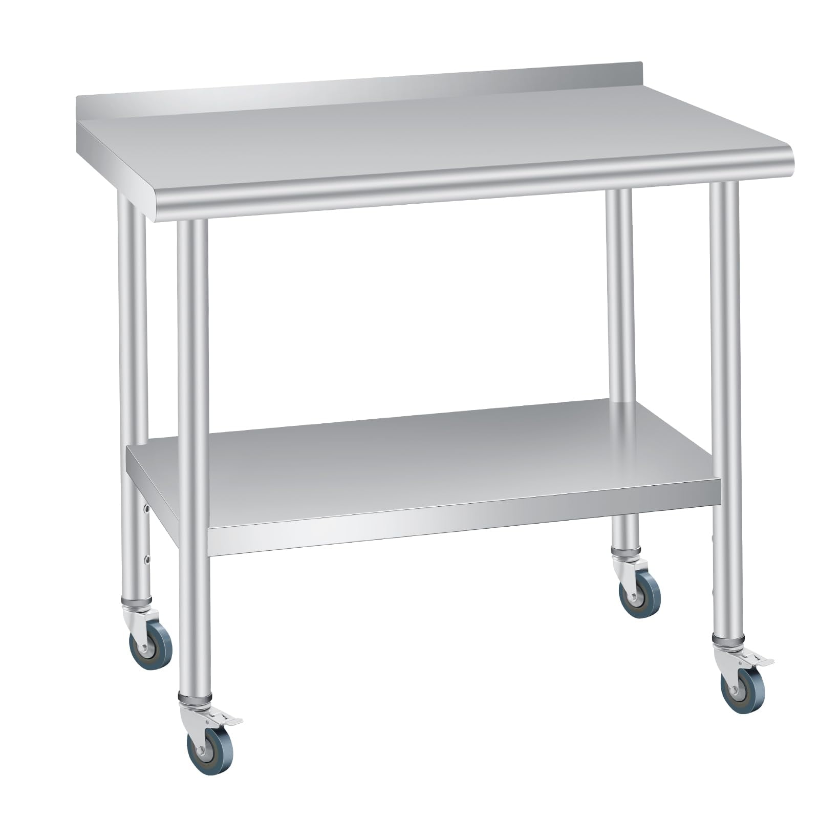 Click here for Akdsteel Stainless Steel Prep Table With Backsplas... prices