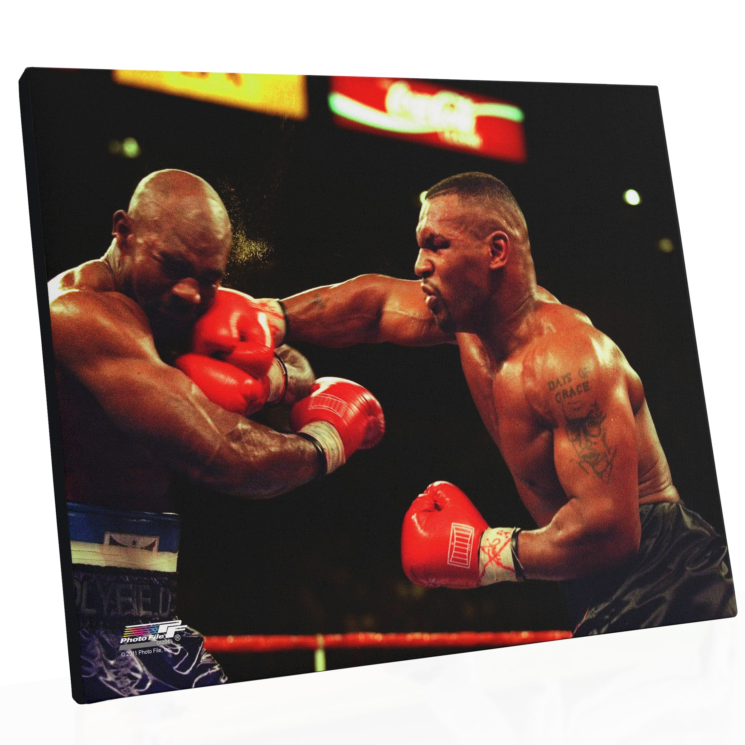 Mike Tyson 1996 Action 20"x24" Stretched Canvas - Walmart.com