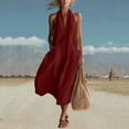 Axiiglly Women's Linen Dresses Sleeveless Maxi 2026 Summer Dresses ...