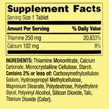 Spring Valley Vitamin B1 Supplement Tablets for Metabolism Support, 250 ...