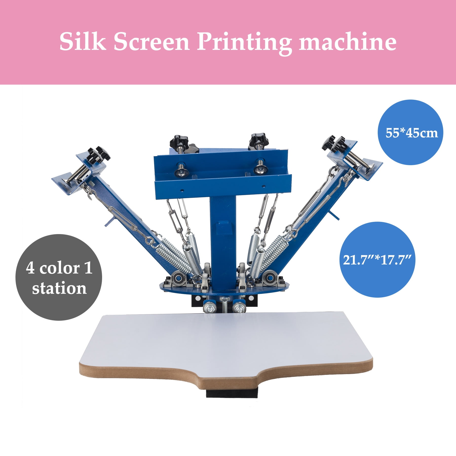4 Color 1 Station Screen Printing Machine Adjustable Printing Machine 4-color-1-station-screen-printing-machine-adjustable-printing-machine