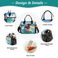 ALAZA Dachshund Dog Surfing Print Cooler Lunch Bag Insulated Reusable ...