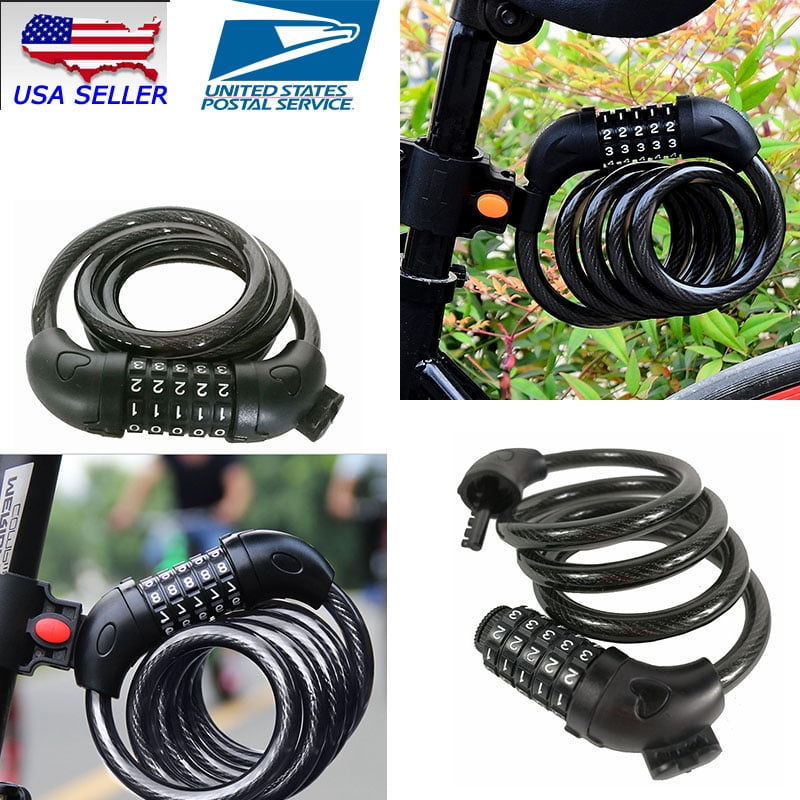 INTSUPERMAI Sporting Goods Bicycle Cable Chain Lock with High Security ...