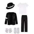 Baby Boy Outfits Dance Star 𝐂ostume for Kid, 80s 90s Pop Outfit for ...