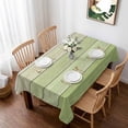Farmhouse Sage Green Wood Board Table Cloth 60x84in, Waterproof ...