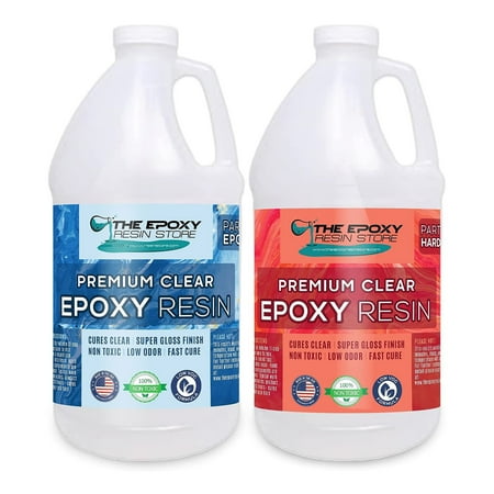 The Epoxy Resin Store Crystal Clear Epoxy Resin Coating Kit, 1 Gallon ...